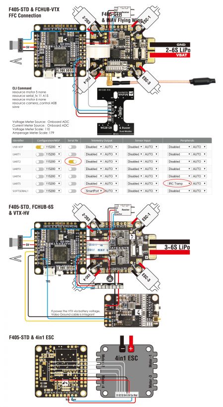 (EOL) Flight Controller F405-STD – Matek Systems
