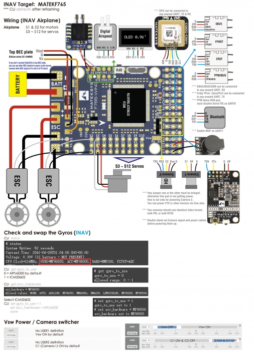 (EOL)Flight Controller F765-WING – Matek Systems